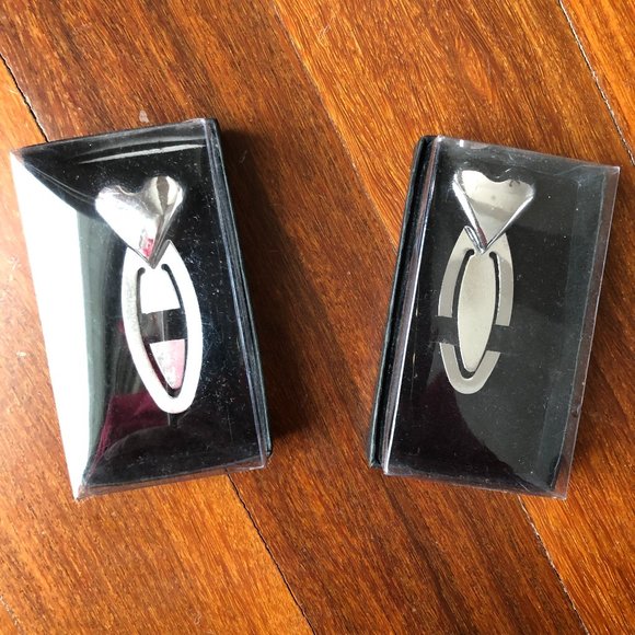 Other | 315 New Two Silver Metal Heart Bookmarks | Poshmark